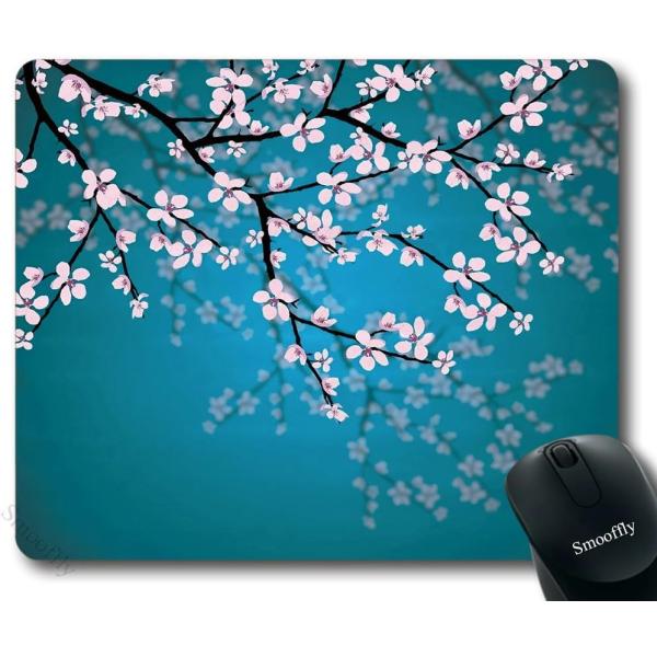 商品名smooffly Sakuraマウスパッド、葉と植物OmbreばねJapanese Sakura花の庭公園ゲーム用マウスパッドSmooffly Sakura Mouse Pad,Leaves and Plants Ombre Spri...