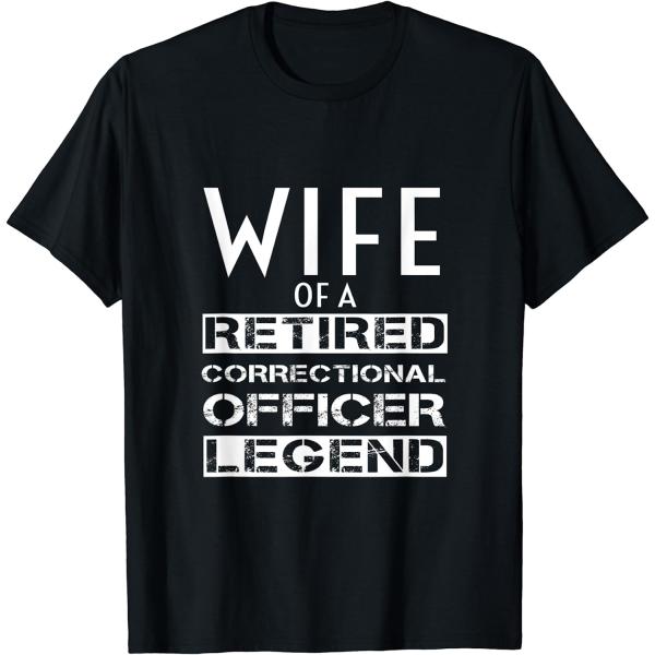 商品名Proud Wife Of A Retired Correctional Officer Retirement Gift T-Shirtブランド：CORRECTIONAL OFFICER THIN SILVER LINE GIFTS商...