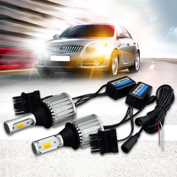 商品名SOCAL-LED 2x T25 3157 LED Bulb Switchback Extremely Bright 30W 3000LM COB High Power DRL Turn Signal Light Kit, Canbu...