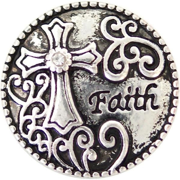 商品名My Prime Gifts Snap Jewelry Rhinestone Faith &amp; Cross Rhinestone Charm fits 18-20mm Ginger Style Accessoriesブランド：M...