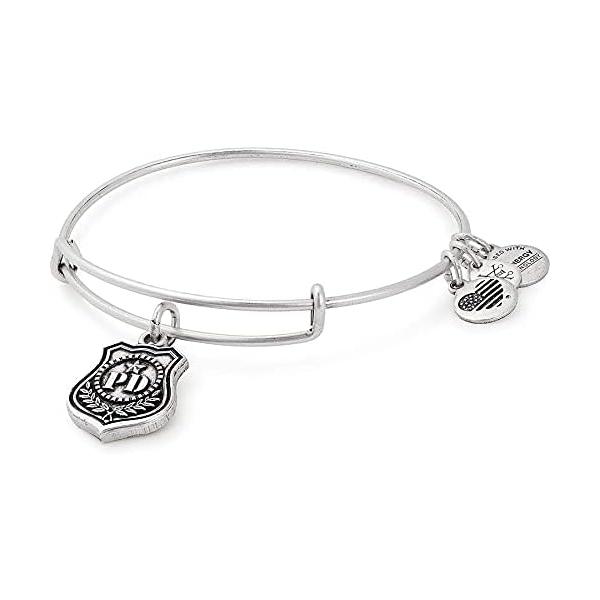商品名Alex and Ani レディース Law Enforcement バングル One Size シルバーAlex and Ani Occupations Expandable Bangle for Women, Law Enforc...