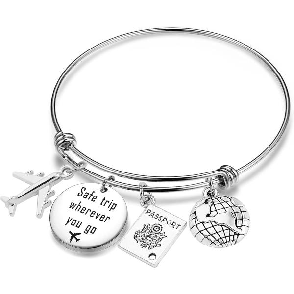 商品名CHOROY セーフ トラベル ブレスレット どこへでも安全な旅 飛行機ブレスレット 旅行 旅行 旅行 乗務者 ジュエリーギフトCHOROY Safe Travels Bracelet Safe Trip Wherever You G...
