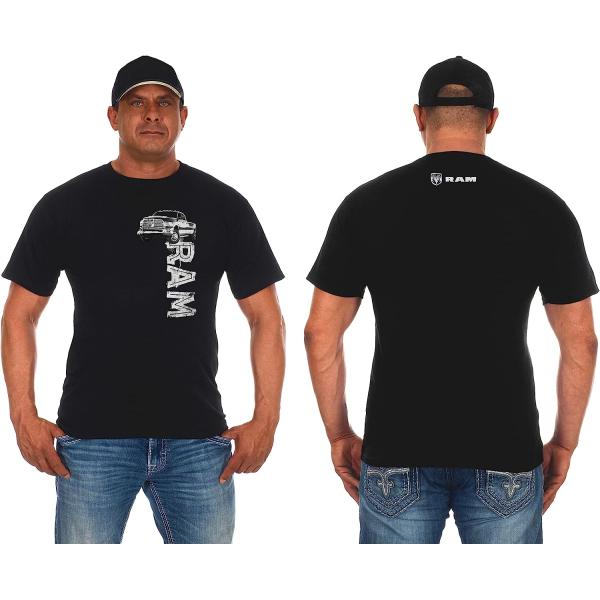 商品名JH DESIGN GROUP メンズ ダッジ・ラム トラックTシャツ 半袖 ブラックシャツ US サイズ: Medium カラー: ブラックMen's Dodge Ram Truck T-Shirt Short Sleeve Bla...