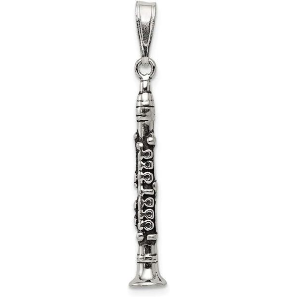 商品名925スターリングシルバー アンティーククラリネットチャームとペンダント925 Sterling Silver Antiqued Clarinet Charm Pendantブランド：Saris and Things商品サイズ：商品番...