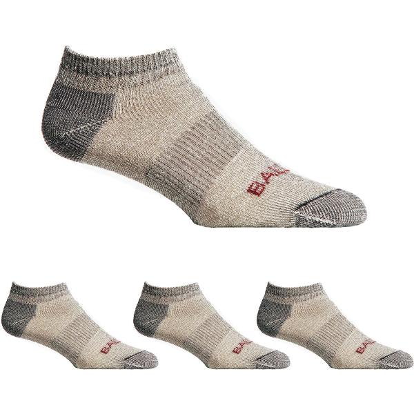 商品名Ballston 軽量 81%メリノウール オールシーズン ローハイキングソックス   4ペア 男女兼用 US サイズ: Large カラー: グレーBallston Lightweight 81% Merino Wool All S...