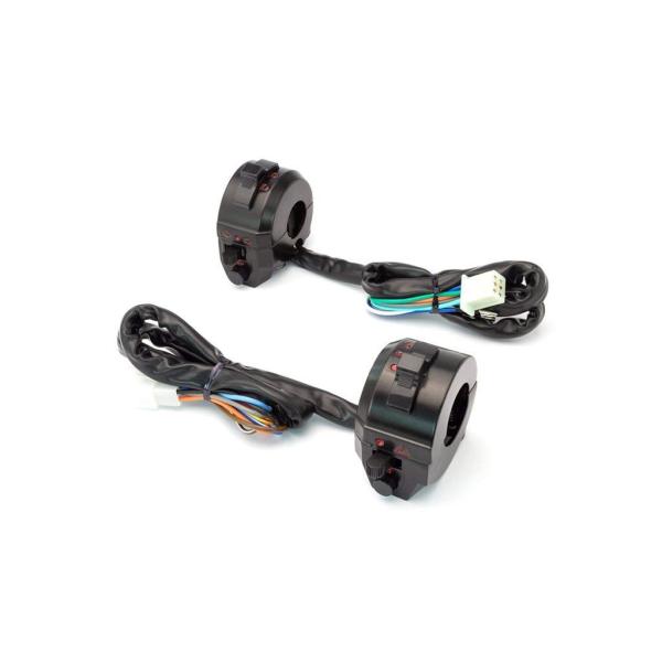 商品名オートバイ スイッチギア コントロールキット - 合金 22mm 7/8インチ ハンドルバー プロジェクトカスタムレトロバイク用Motorcycle Switchgear Switches Control Kit Alloy Meta...