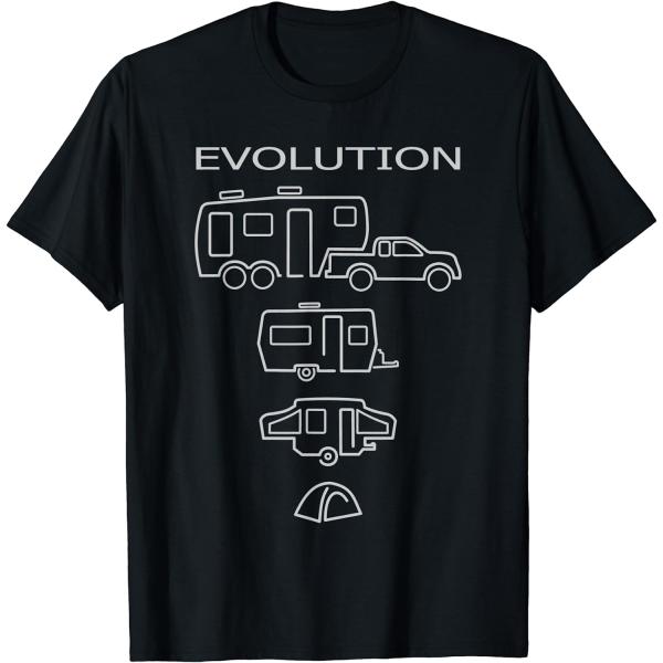 商品名Evolution T-Shirt ( Tent Pop Up Travel Trailer Fifth Wheel )ブランド：The Crooked Mile商品サイズ：Small高さ：2.5 cm横幅：20.3 cm奥行：25....