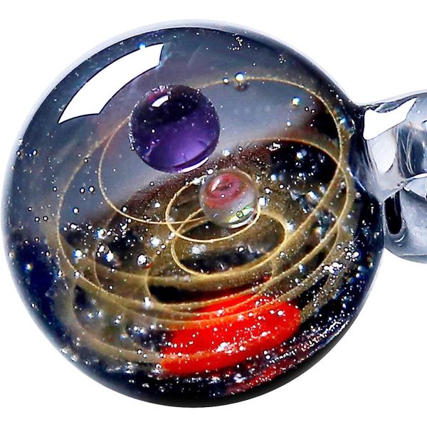 商品名Pavaruni レディース オリジナルギャラクシーペンダントネックレス宇宙ガラスアクセサリースペースコスモスDesignBirthday 75センチメートル NeptunusPavaruni Original Galaxy Pend...