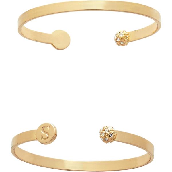 商品名Mud Pie レディース イニシャルパヴェブレスレット N ゴールド 直径12 1/2インチMud Pie Women's Initial Pave Bracelet N, Gold, 12 1/2"" Diaブランド：Mud Pi...