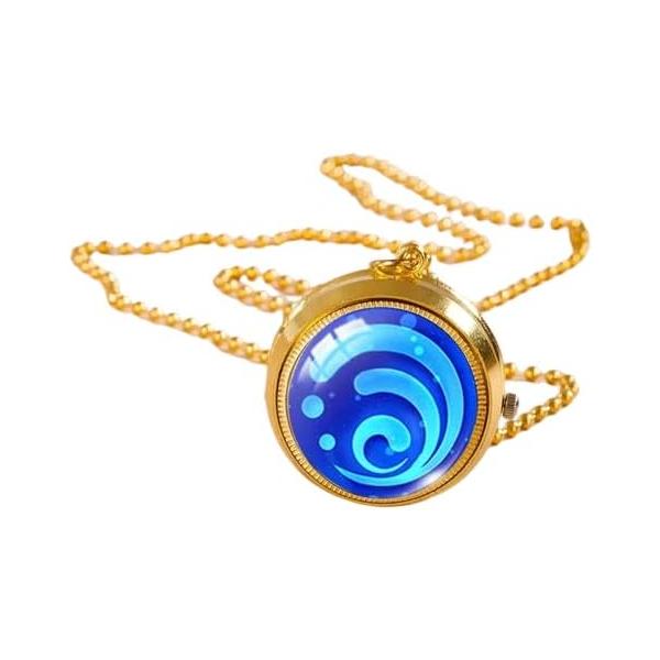 商品名Genshin Sumeru Vision Pendant Metal Pocket Watch Necklace (Hydro)ブランド：Generic商品サイズ：商品番号：genshin pocket watch色：Hydro素材：