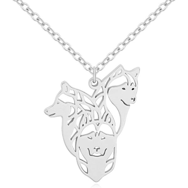 商品名NOUMANDA シベリアンハスキーファミリーネックレス 子犬愛好家ペンダント メモリアルネックレスペンダントNOUMANDA Siberian Husky Family Necklace Puppy Dog Lover Pendan...