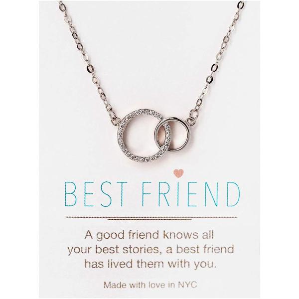 商品名Amy O BFFネックレス   Interlocking CirclesペンダントネックレスシルバーまたはローズゴールドA+O Friendship Necklace - Interlocking Circles Pendant N...