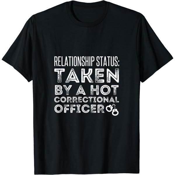 商品名Funny Correctional Officer Boyfriend Girlfriend Husband Wife T-Shirtブランド：CORRECTIONAL OFFICER THIN SILVER LINE PRODUC...