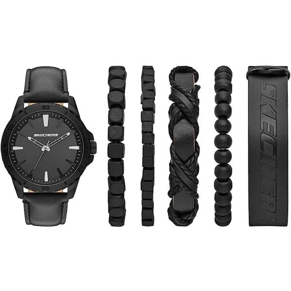 商品名Skechers Men's Quartz Three-Hand Watch &amp; Stackable Bracelet Gift Set, Color: Black (Model: SR9022)ブランド：Skechers商品...