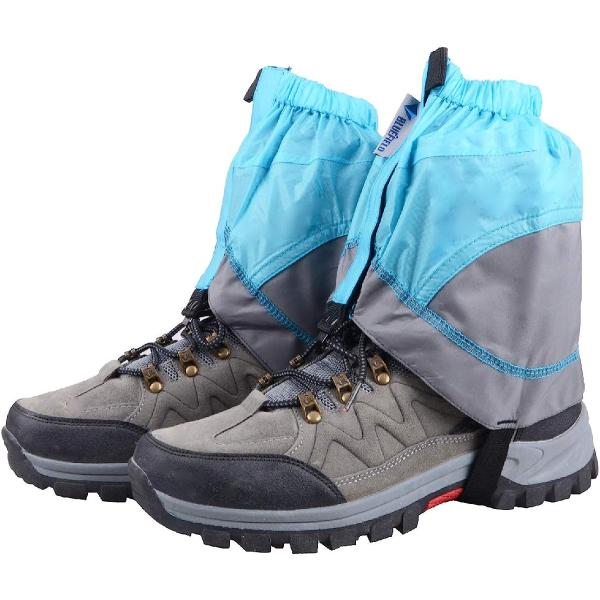 商品名TRIWONDER ゲイター 防水 登山スパッツ ショット ゲーター レインスパッツ レッグカバー 雨 脚絆 泥除け トレッキング クライミング ハイキング 悪天候の日に 男女兼用 (ブルー＆グレー)TRIWONDER Gaiters...