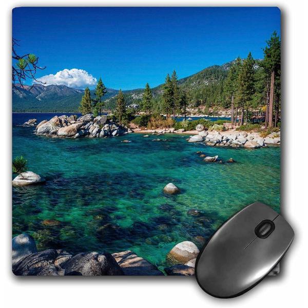 商品名3dRose Danita Delimont - Lakes - Boulders and Cove at Sand Harbor State Park, Lake Tahoe, Nevada, USA - Mousepad (mp_...
