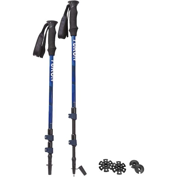 商品名ユーコンチャーリー Advanced アジャスタブルトレッキングポール ブルー 調整範囲：65〜135cm 830587Yukon Charlie's Advanced Trekking Poles, Fast Lock Adjust...