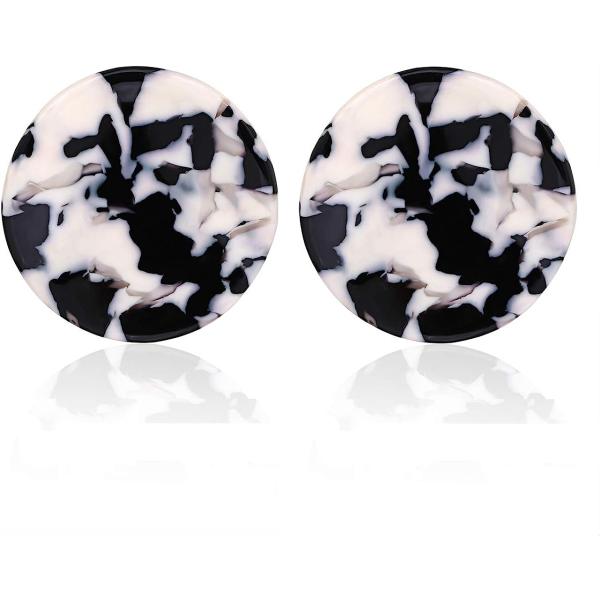 商品名MOLOCH アクリルイヤリング レディース ガールズ 幾何学模様 樹脂 イヤリング ボヘミア べっ甲 ピアス まだら模様 ステートメント スタッドピアス ファッションジュエリーAcrylic Earrings For Women G...