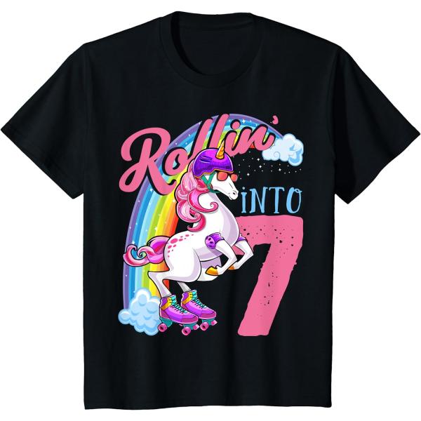 商品名Kids Unicorn Roller Skate 7th Birthday Shirt Girls Unicorn Giftsブランド：Unicorn Roller Skate Shirts商品サイズ：Kids 2高さ：2.5 cm...
