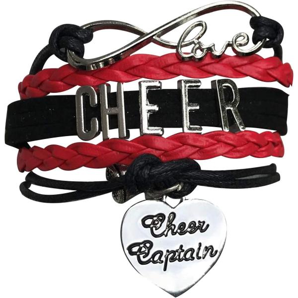 商品名Sportybella チアキャプテンチャームブレスレット - ガールズキャプテンチアリーディングブレスレット - チアリーダー用チアジュエリーSportybella Cheer Captain Charm Bracelet- Gir...