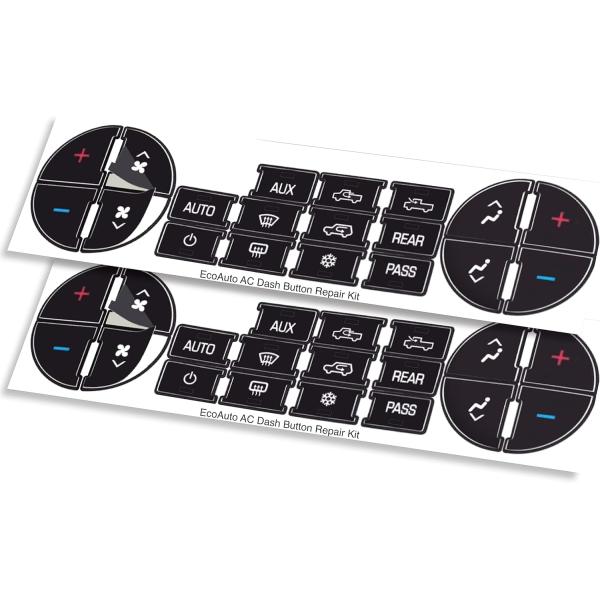 商品名EcoAuto ACダッシュボタン修理キット 一部のGM車両用 - 廃れた色あせしたA/Cコントロールの修復 プレミアムデザイン 米国製 (2個パック)EcoAuto AC Dash Button Repair Kit for Sel...