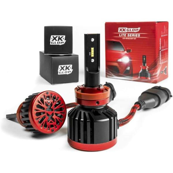 商品名XKGLOW H11 / H8 / H9 LITEシリーズ LEDヘッドライト変換キット - ハロゲン用交換用ヘッドライトバルブXKGLOW H11 / H8 / H9 LITE Series LED Headlight Conver...
