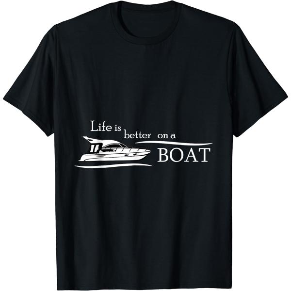 商品名Life is Better on a Boat - Funny Boating Shirts for Men T-Shirtブランド：7A7 Best Fishing Gifts商品サイズ：Small高さ：2.5 cm横幅：20.3...