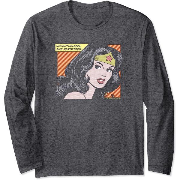 商品名Wonder Woman She Persisted Long Sleeve T-Shirtブランド：DC Comics商品サイズ：Small高さ：5.1 cm横幅：25.4 cm奥行：25.4 cm重量：4536 g商品番号：色：G...