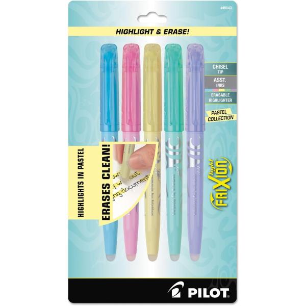 商品名Pilot 46543 FriXion Light Pastel Collection Erasable Highlighters, Assorted, 5/Packブランド：PILOT商品サイズ：高さ：1.8 cm横幅：10.8 c...