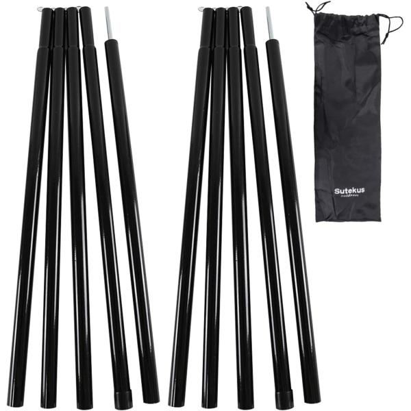 商品名Sutekus Steel Rod Tent Pole Replacement Accessorie 2pc/Set Adjustable Bars (Black)ブランド：Sutekus商品サイズ：高さ：3.3 cm横幅：12.6 ...