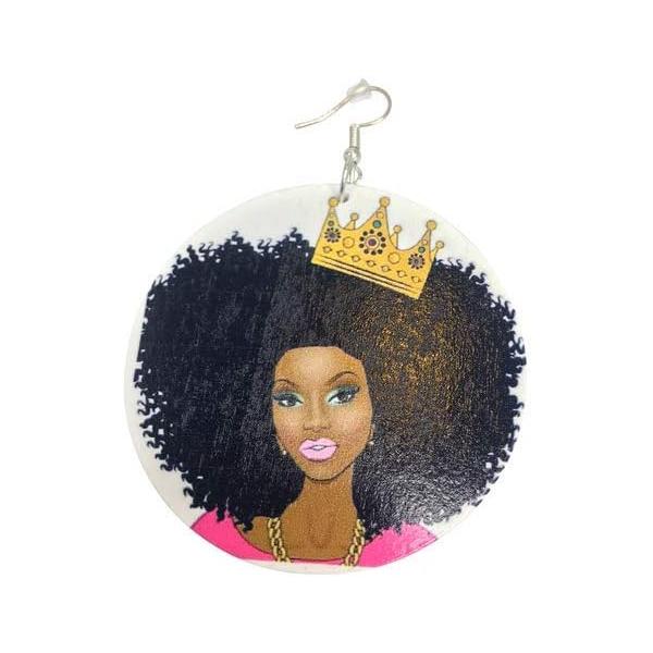 商品名Crown Royale イヤリング | 天然ヘアイヤリング | アフロセントリックイヤリング | ジュエリー | アクセサリーCrown Royale Earrings | Natural hair earrings | Afroc...