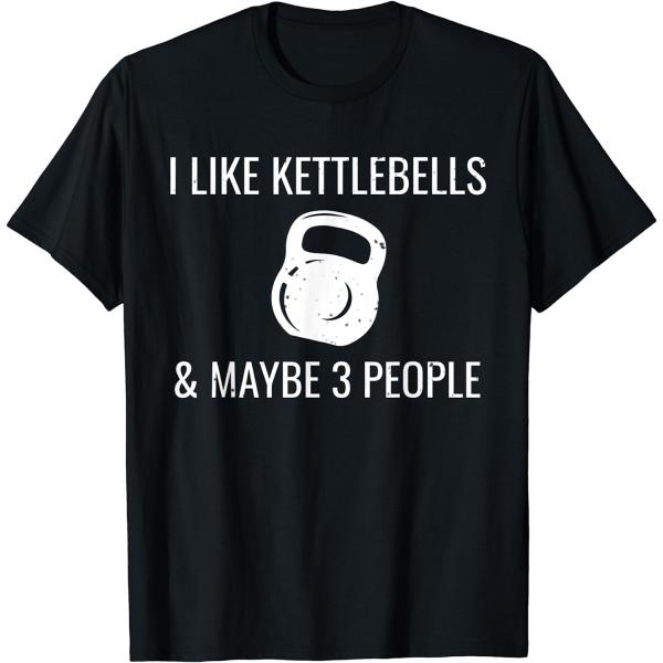 商品名I Like Kettlebells &amp; Maybe 3 People Funny HIIT Fitness Shirtブランド：Kettlebell Life Apparel商品サイズ：Small高さ：2.5 cm横幅：20...