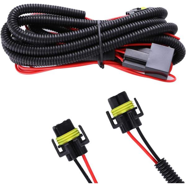 商品名x xotic tech 1セット12V40Aソケットリレーワイヤーハーネス、キセノンヘッドライトキット、アドオンフォグランプ、LEDデイタイムランニングランプなど 880 H8 H11 ブラックXotic Tech 1 Set 12...