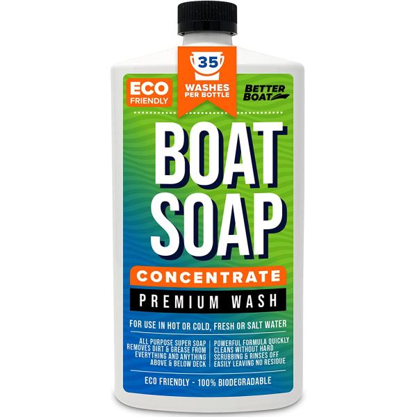 商品名Premium Grade Boat Soap Marine Concentrate Cleaner Boat Wash Soap and Wax for Fresh and Salt Water Use Clean Fibergla...