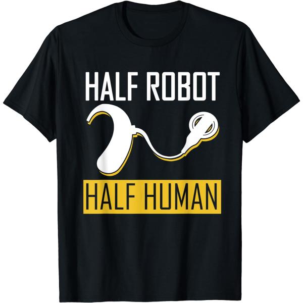 商品名Half Robot Half Human T-Shirt For Cochlear Implant Awarenessブランド：Cochlear Implant Gifts for Auditory Awareness商品サイズ：S...