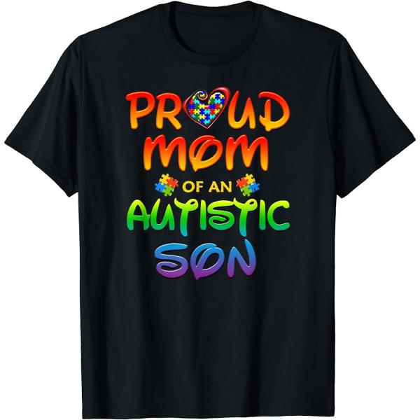 商品名Autism Awareness Shirt Proud Mom Autistic Son T-Shirtブランド：Autism Awareness Month April T-Shirt Gift商品サイズ：Small高さ：2.5 ...