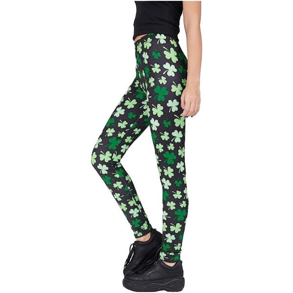 商品名St Patricks Day Leggings Women Teen Girls Shamrock Irish Clover Paddys Tights Small Blackブランド：Tstars商品サイズ：Small高さ：2.5...