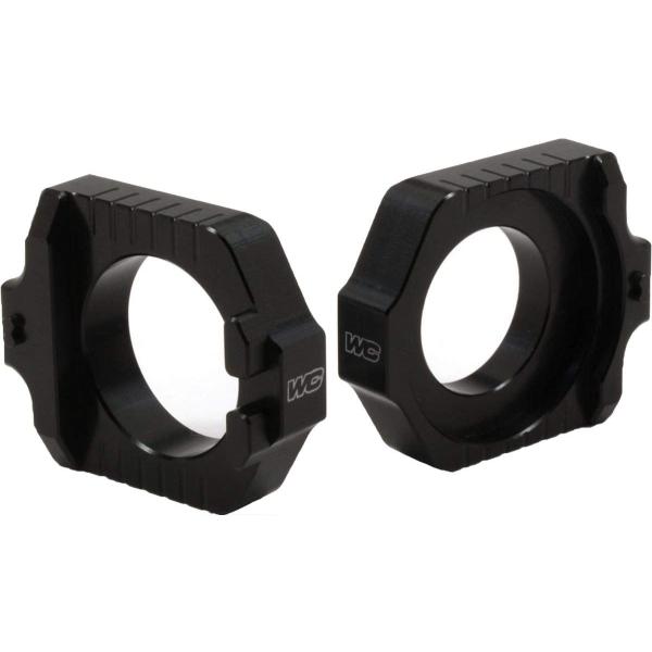 商品名Works Connection Elite アクスルブロック (ブラック) 18-20 KTM 250SX用Works Connection Elite Axle Blocks (BLACK) For 18-22 KTM 250SX...
