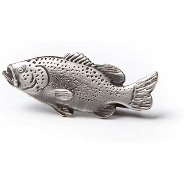 商品名“Kiss My Bass” Designer Fishing Tie Clip Conversational Novelty Men’s Fashion Tie Barブランド：Alynn商品サイズ：Standard高さ：1.9 c...