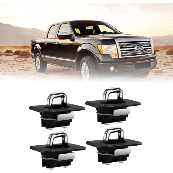 商品名Dibanyou 4個パック トラックベッドサイドウォールアンカー 7 x 5.2 x 2.2 inches ブラック DY400003-4Dibanyou 4pcs 4001-XT Tie Down Anchors Truck Be...