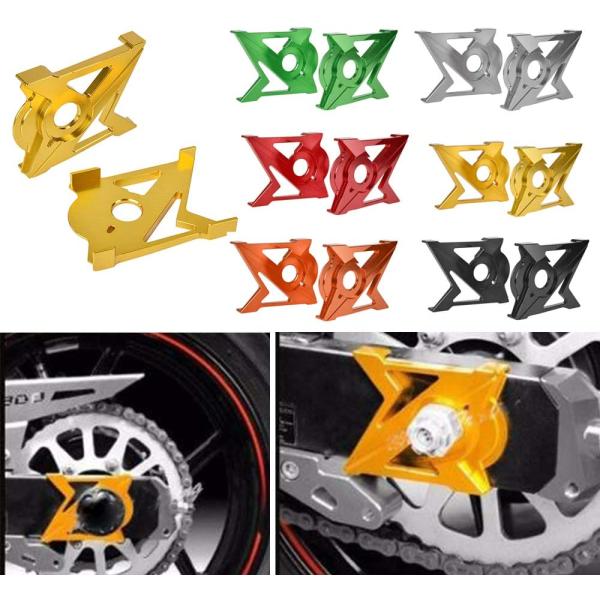 商品名XX eCommerce Motorcycle Motorbike Z800 CNC Aluminum Chain Adjuster Positioning Tensioner Indicator for 2013-2016 Kawa...