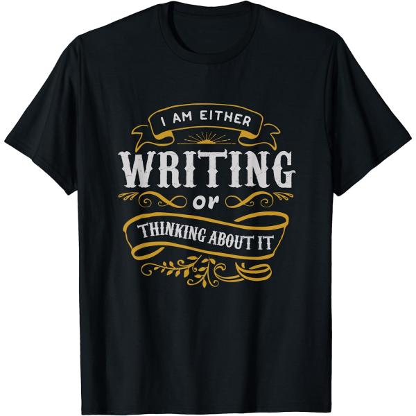 商品名Writer Gift I Am Either Writing Or Thinking About It T-Shirtブランド：CC Writer Tee商品サイズ：Small高さ：2.5 cm横幅：20.3 cm奥行：25.4 c...