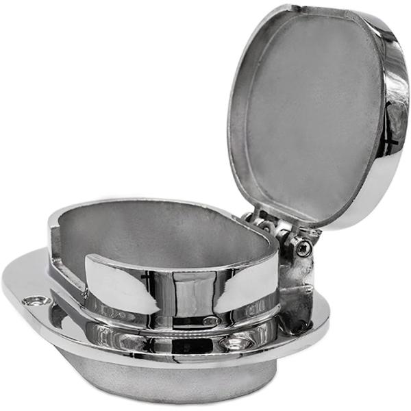 商品名Marine City 316ステンレススチールチェーンデッキパイプMARINE CITY 316 Stainless Steel Chain Oval Deck Pipe Sturdy Durable in The Salt Wat...