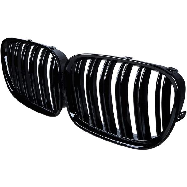 商品名Astra Depot 1ペア M ルック シャイニー ブラック フロント キドニー グリル 2009-15 BMW 7シリーズ F01 F02 730d 740i 750iに対応Astra Depot 1 Pair of M Loo...