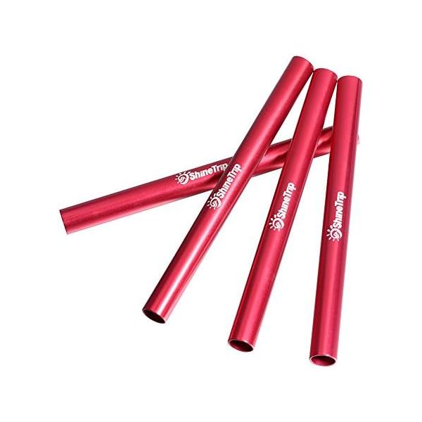 商品名Zerone テントポール修理チューブ スプリント アルミニウム合金 キャンピングアクセサリー スペア修理チューブ 直径7.9〜8.5mm チューブツール キャンピングアクセサリー 高強度 耐腐食性 4個入りTent Pole Rep...