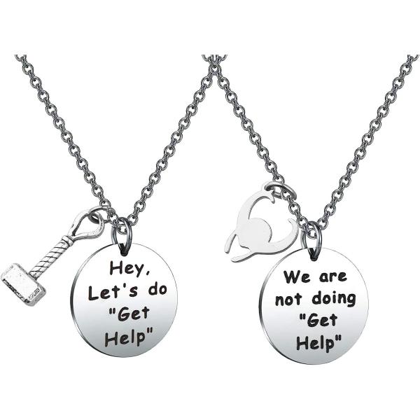 商品名MAOFAED マイティ・ソー ロキ 友情 ジュエリー ギフト 友人にMAOFAED Get Help Necklace (Get Help NE)ブランド：MAOFAED商品サイズ：高さ：1.8 cm横幅：8.4 cm奥行：10.4...