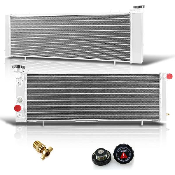 商品名OzCoolingParts 84-01 ジープ チェロキー ラジエーター プロ 4列コア アルミニウム DPI1193 ラジエーター 1984-2001 85 86 95 96 2000 Jeep Cherokee XJ/Jeep ...