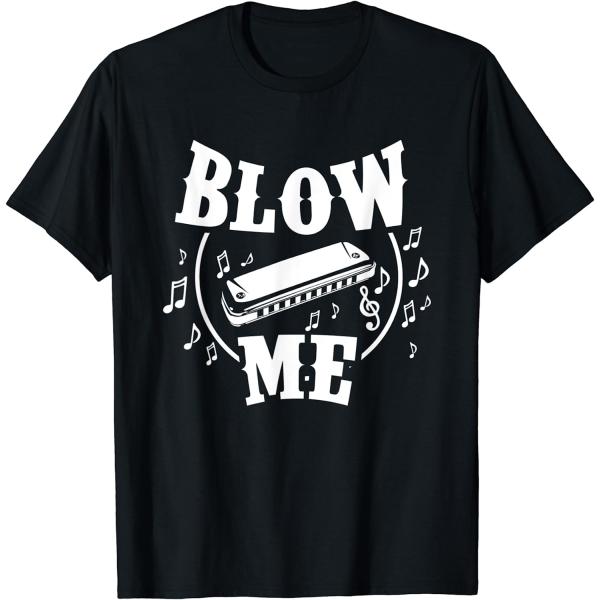 商品名Blow Me Harmonica Player Harmonicist Music Lover T-Shirtブランド：InGENIUS Harmonica Musician Gifts商品サイズ：Small高さ：2.5 cm横幅：...