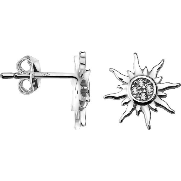 商品名SOFIA MILANI - Women's Earrings 925 Silver - with Zirconia Stones - Star Sun Stud Earrings - 20553ブランド：Sofia Milani商品...