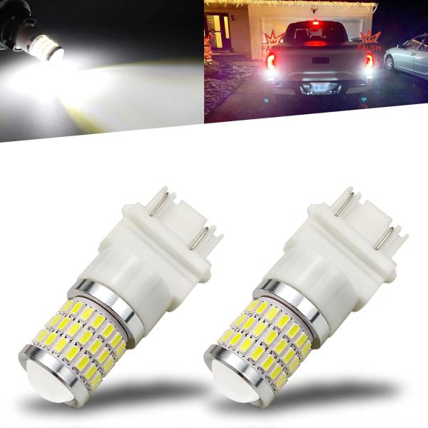 商品名iBrightstar Newest 9-30V Flashing Strobe Blinking LED Reverse Lights 3157 3156 3057 3056 LED Bulbs with Projector Rep...